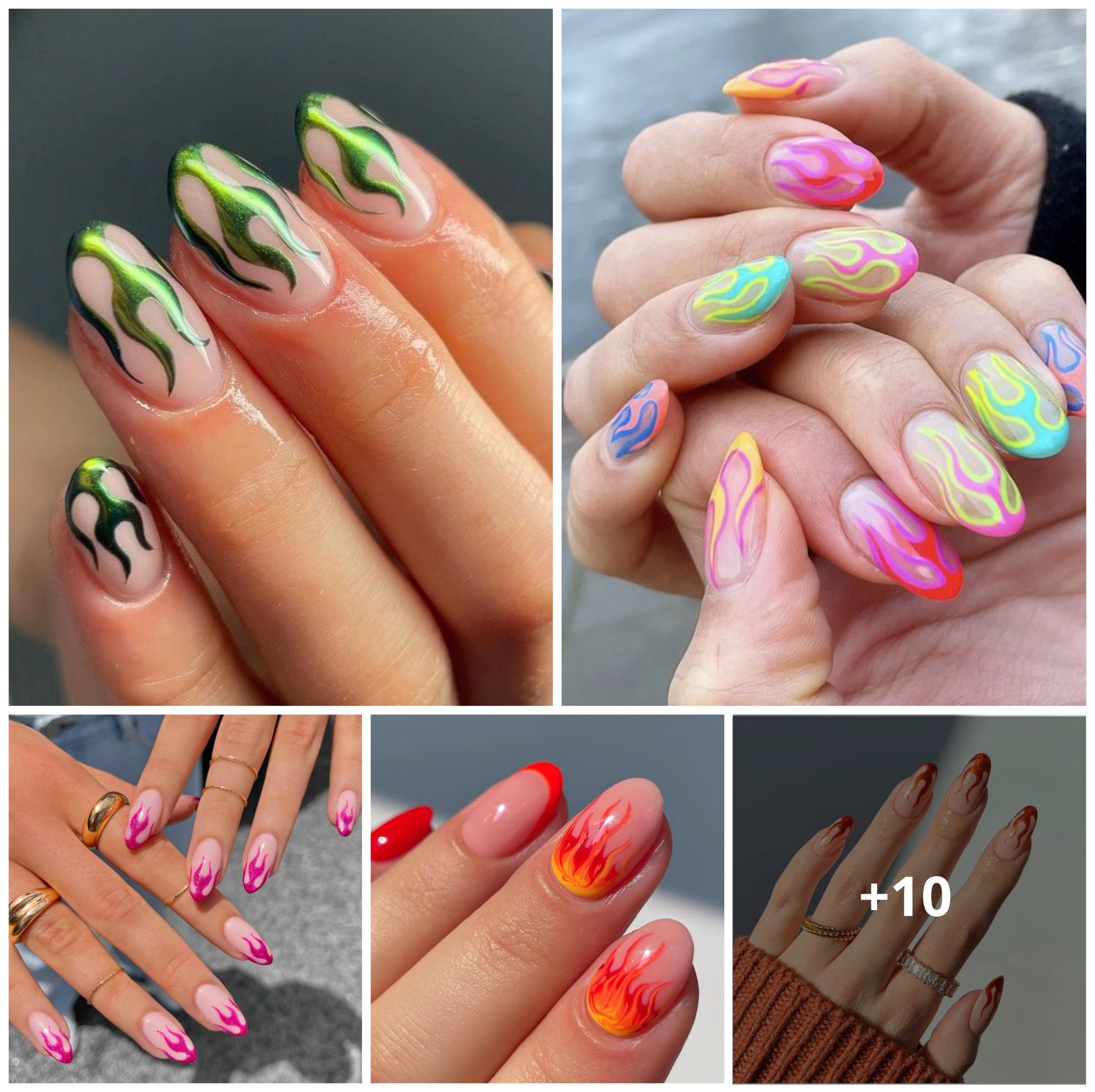 10 Blazing Flame Nails For Fiery Fingertips - DIY Discovers