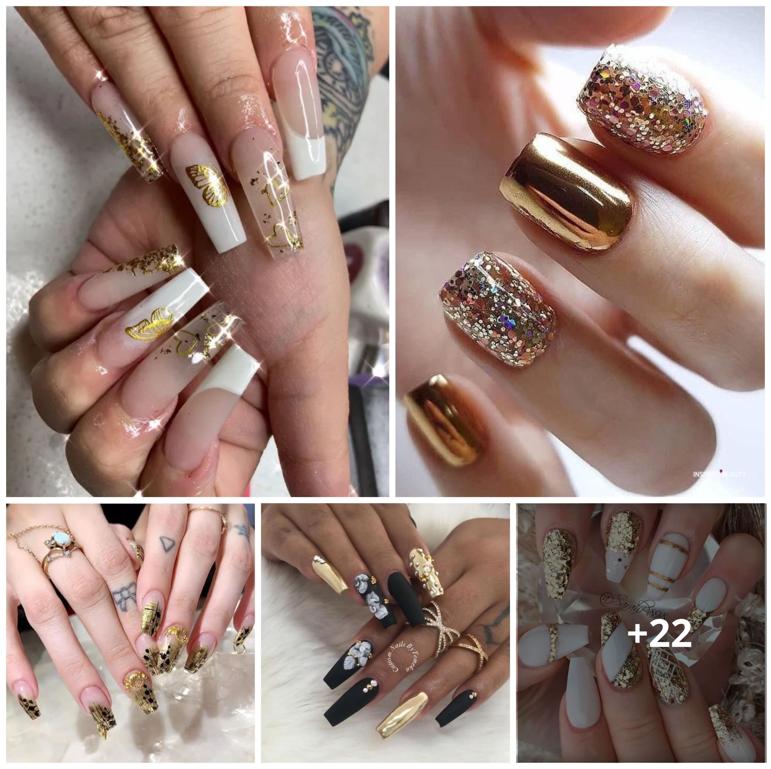 22 Gold Nail Designs For Elegance and Sophistication - DIY Discovers