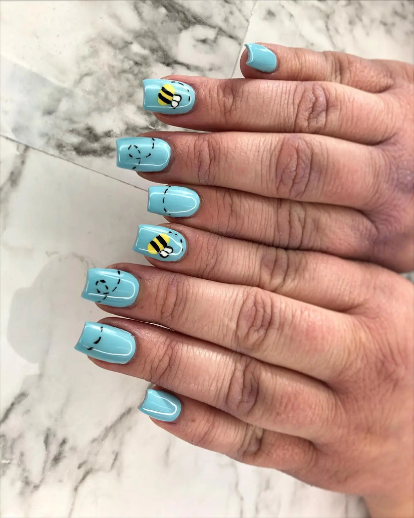 30 Best Sky Blue Nail Design Ideas You Should Check - DIY Discovers